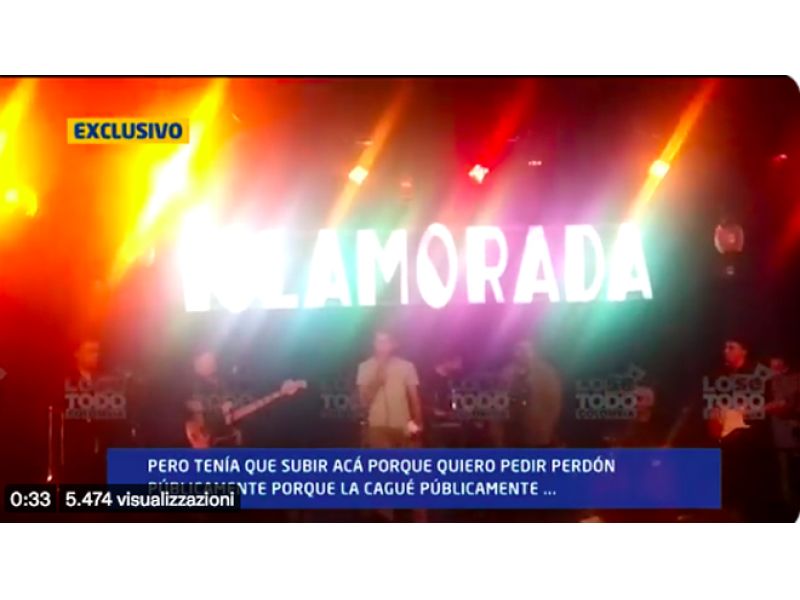 BERNAL. «MAFE, PERDONAMI: HO FATTO UN CASINO...»