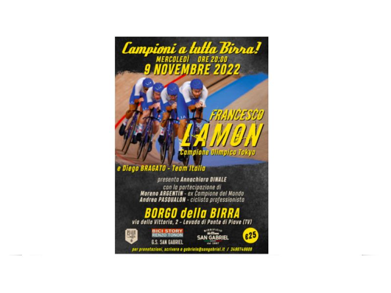 CAMPIONI A TUTTA BIRRA, APPUNTAMENTO CON FRANCESCO LAMON E DIEGO BRAGATO
