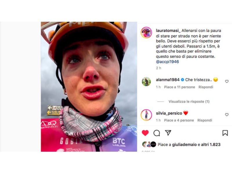LAURA TOMASI. «NON E' GIUSTO CHE IO DEBBA ALLENARMI SEMPRE CON LA PAURA ...