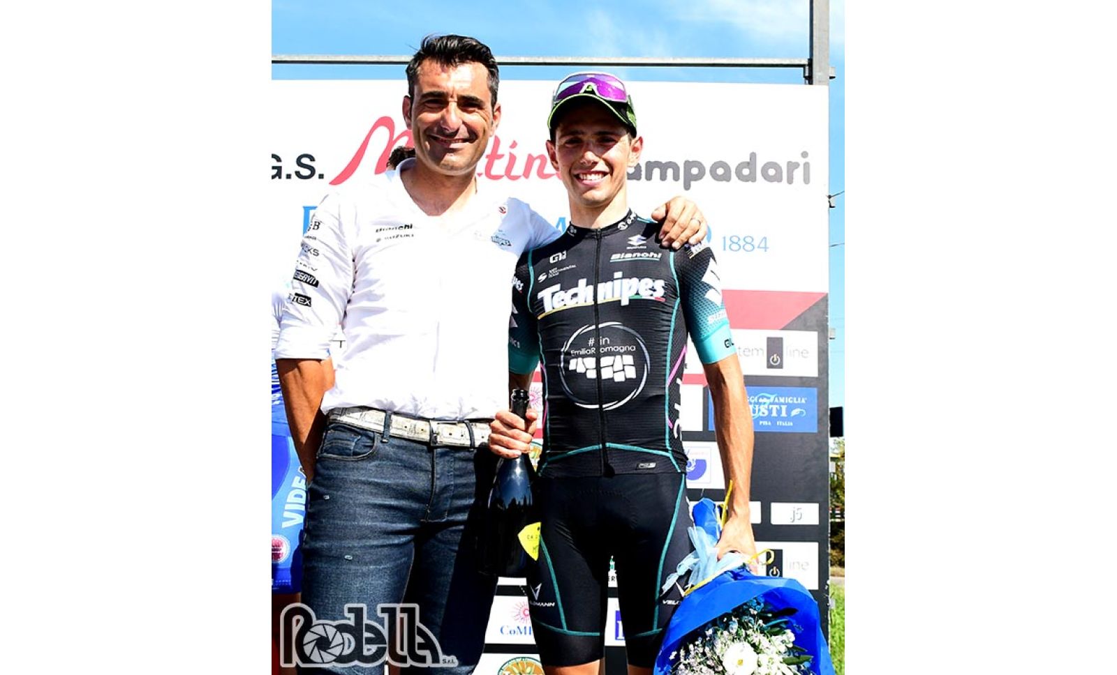 GP CITTA' DI EMPOLI. GARIBBO ESULTA DAVANTI A MASCIARELLI E PIERANTOZZI ...